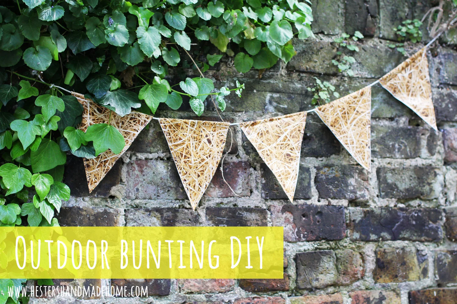 Outdoor bunting DIY — Hester's Handmade Home