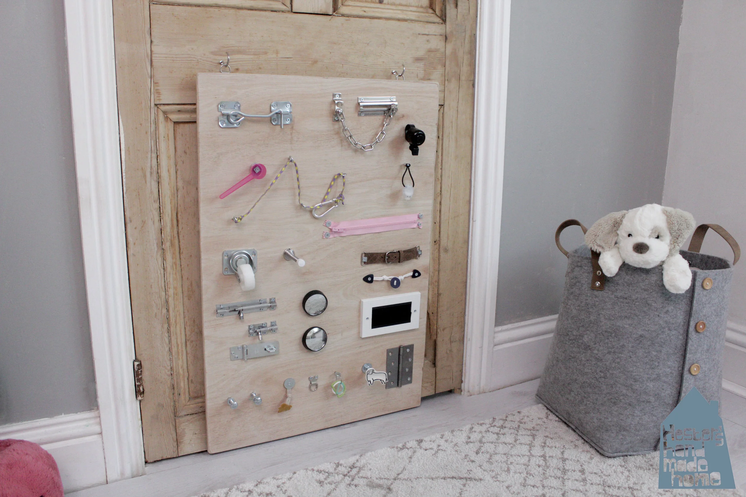 How to make a baby busy board — Hester's Handmade Home