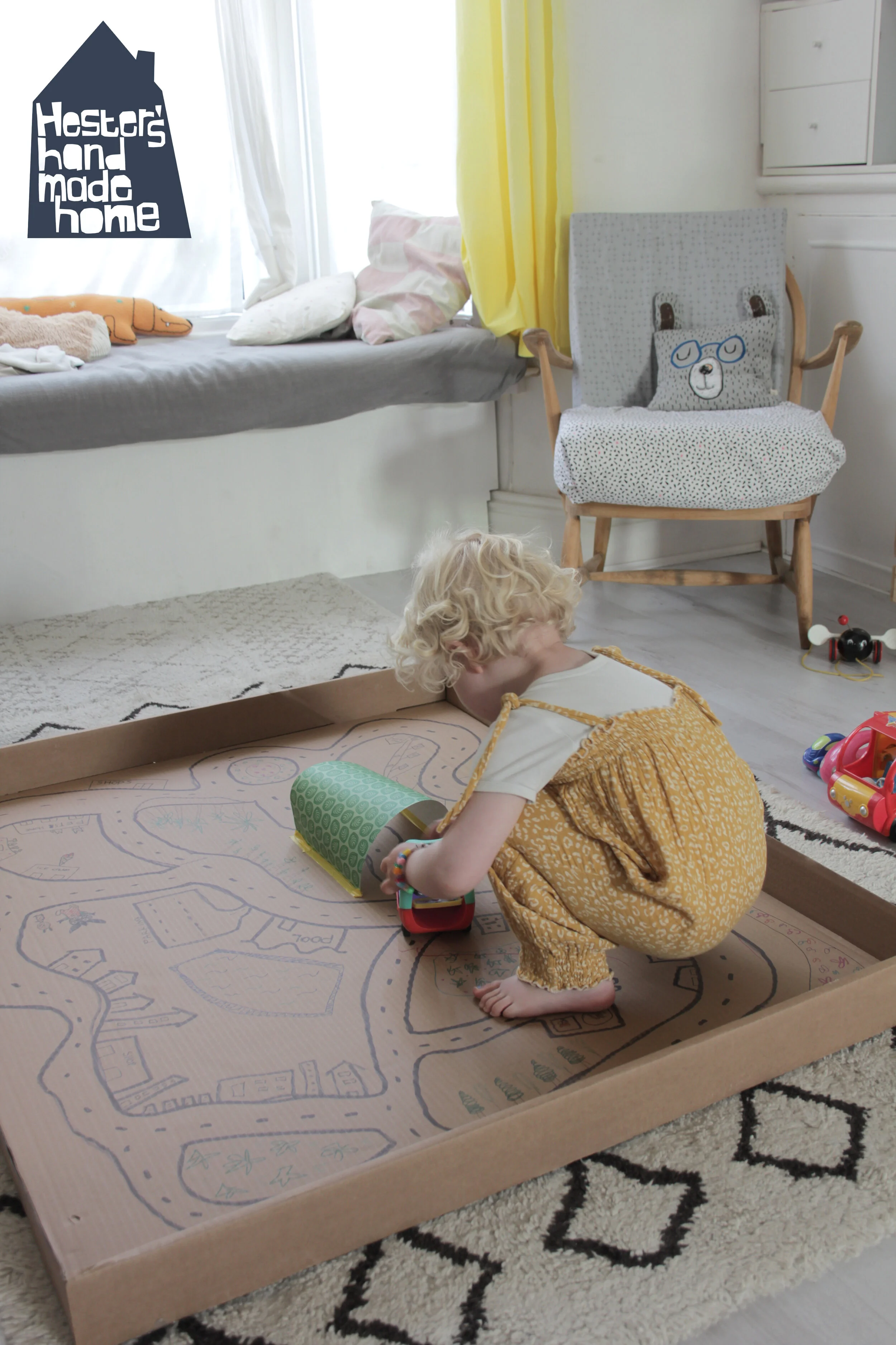 Cardboard crafts, road city — Hester's Handmade Home
