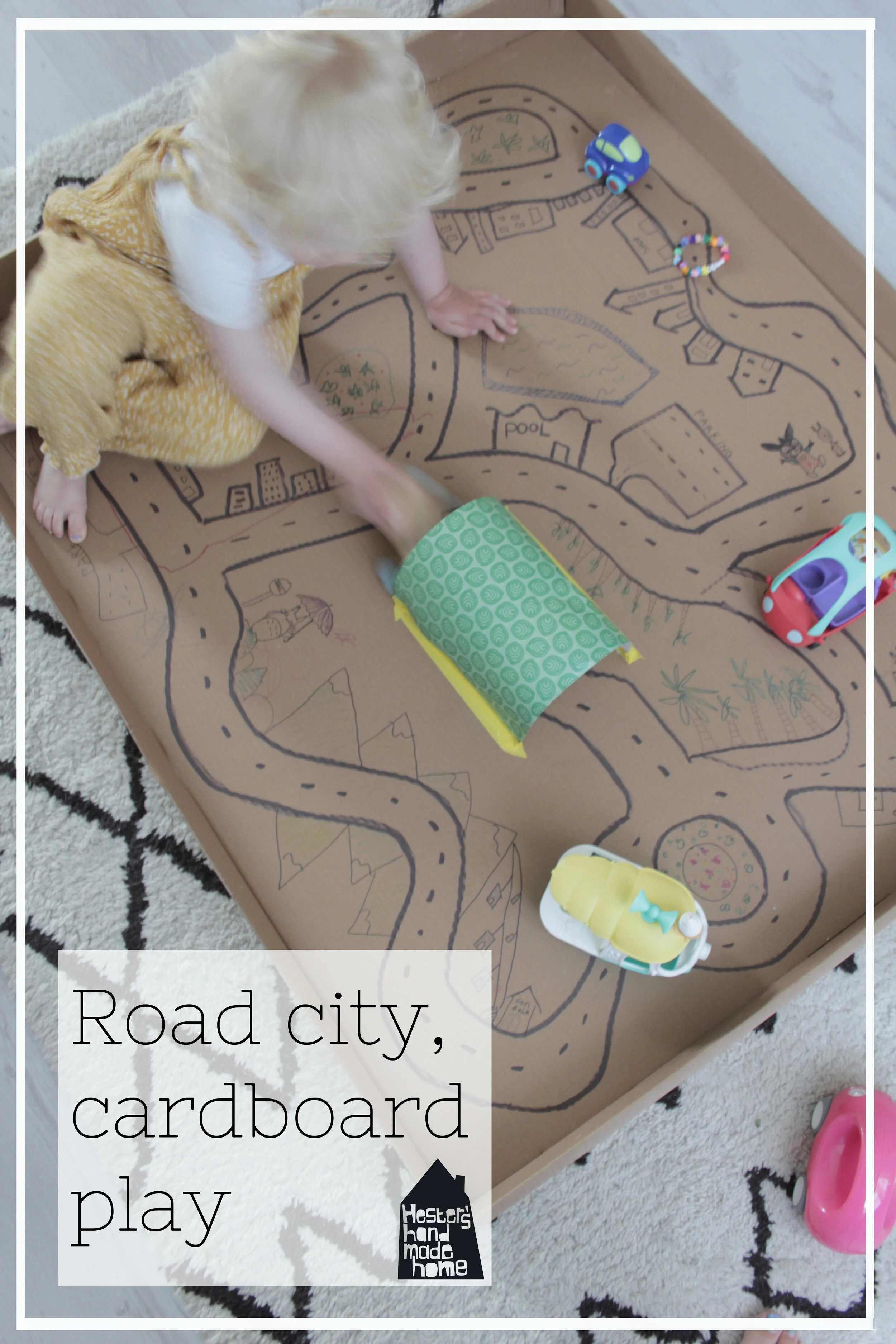 Cardboard crafts, road city — Hester's Handmade Home