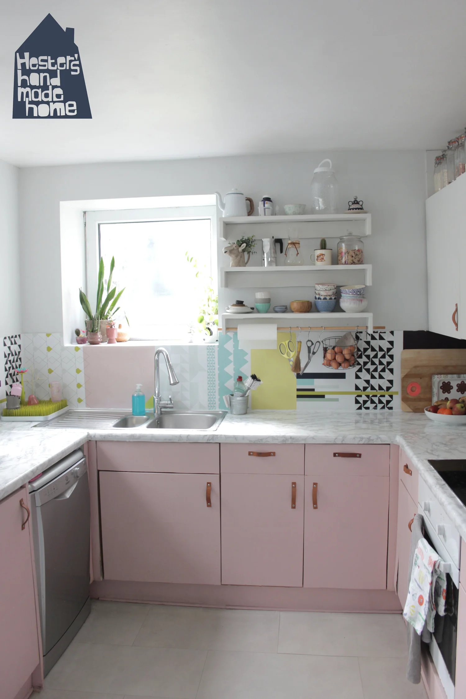 Vinyl wrapped countertops, budget kitchen update — Hester's Handmade Home