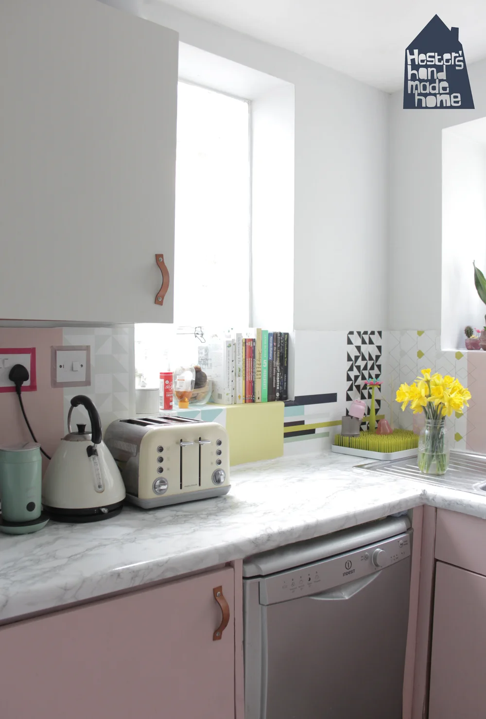 Vinyl wrapped countertops, budget kitchen update — Hester's Handmade Home