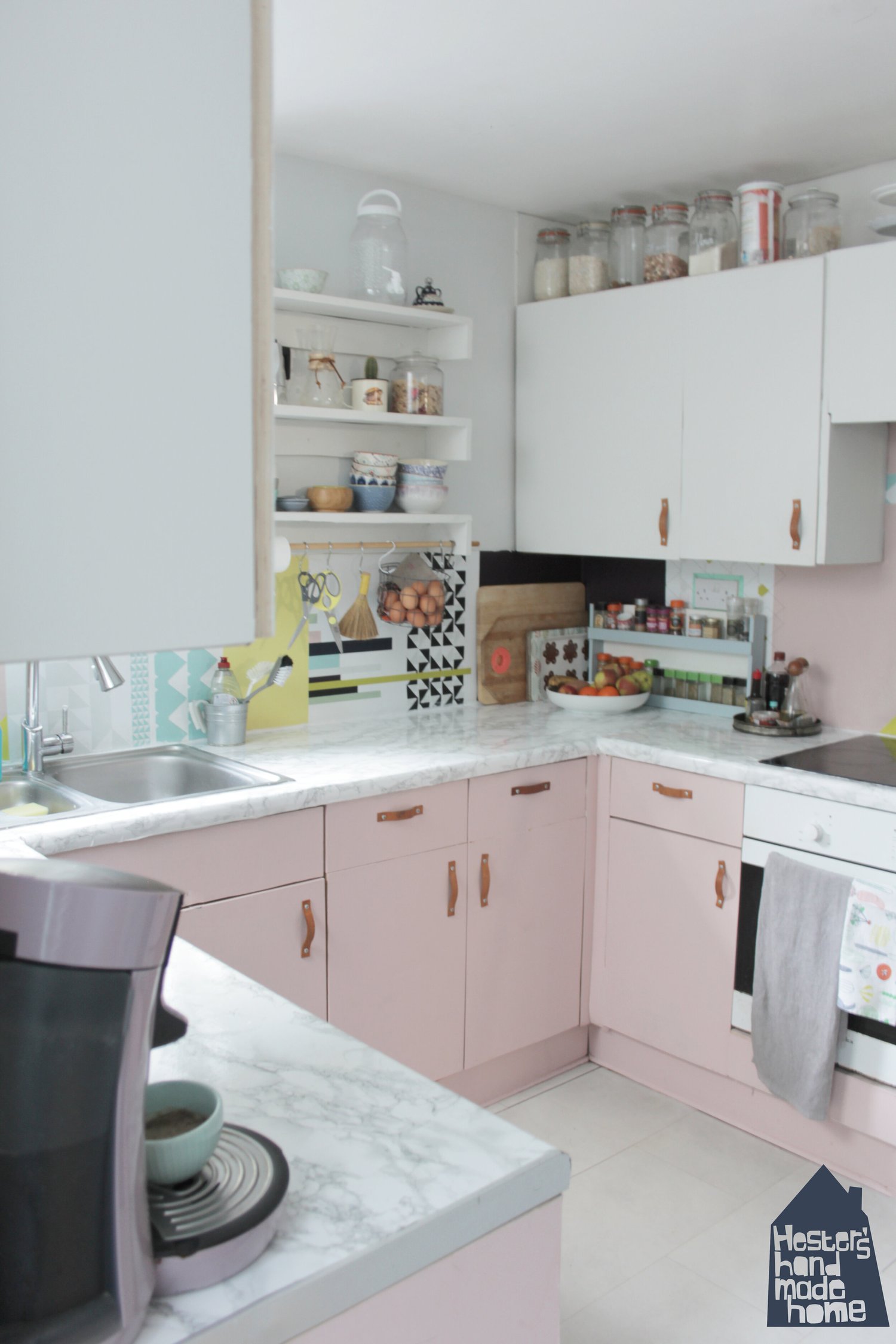 Vinyl wrapped countertops, budget kitchen update — Hester's Handmade Home