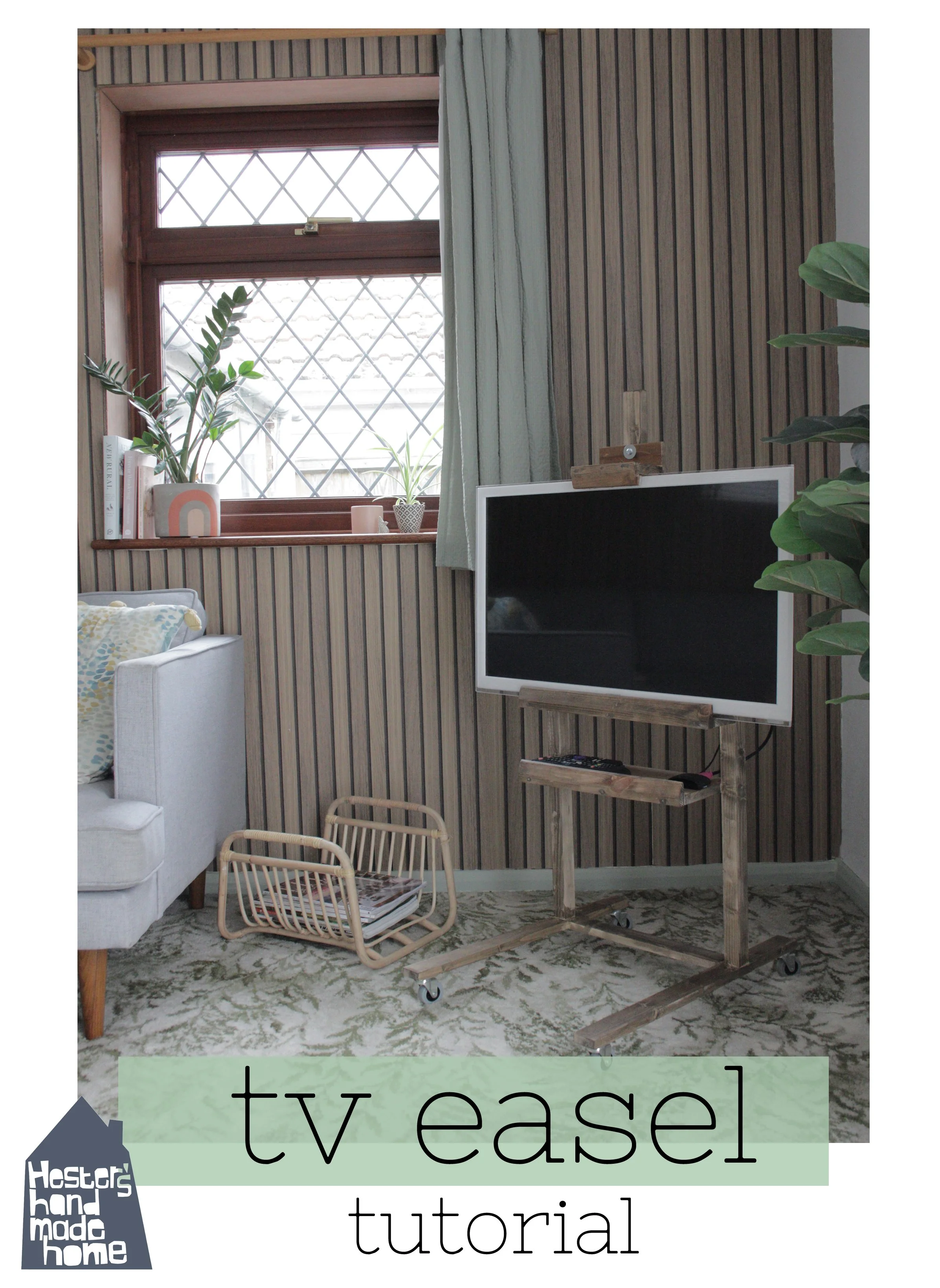 DIY TV easel — Hester's Handmade Home