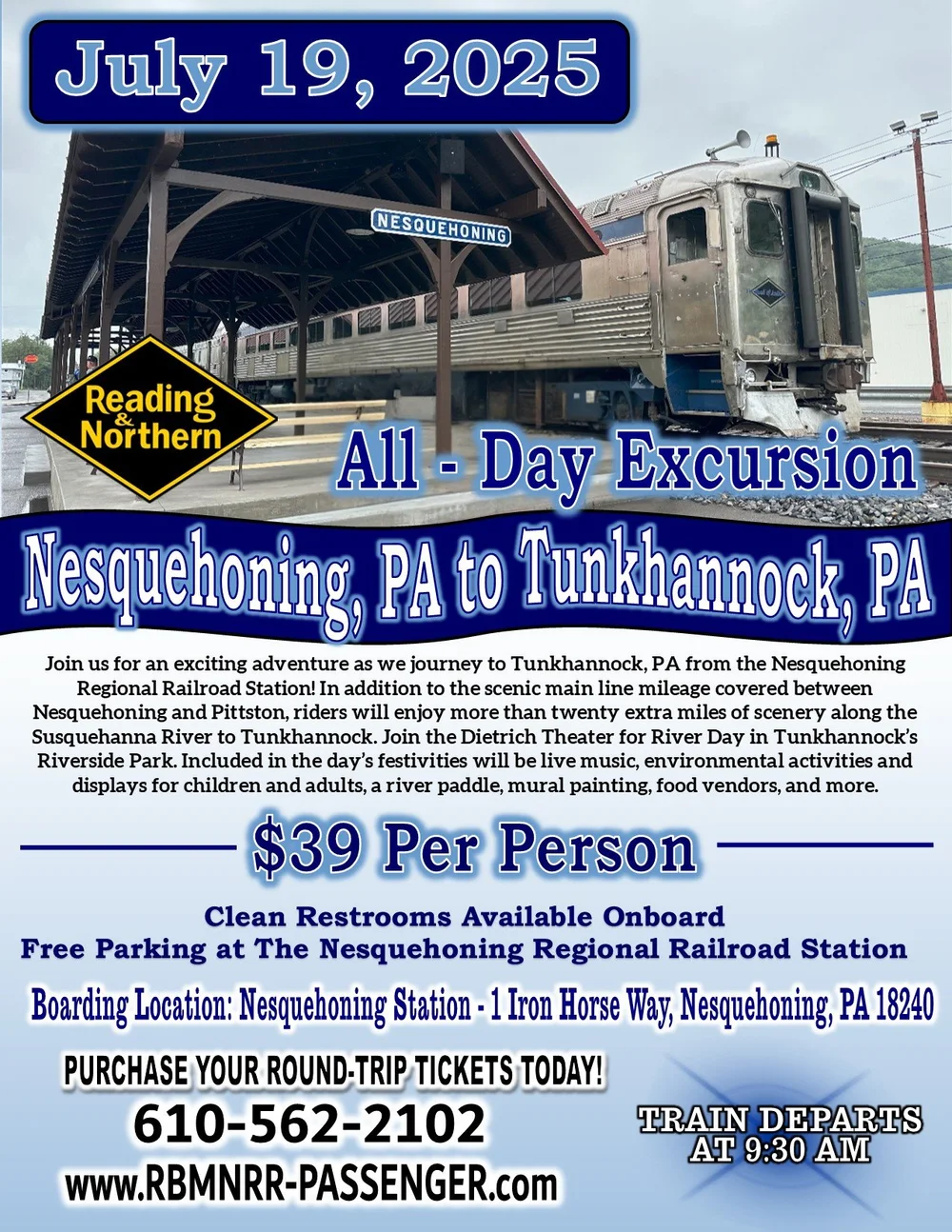 Diesel Excursion - Nesquehoning to Tunkhannock — Reading Blue Mountain ...