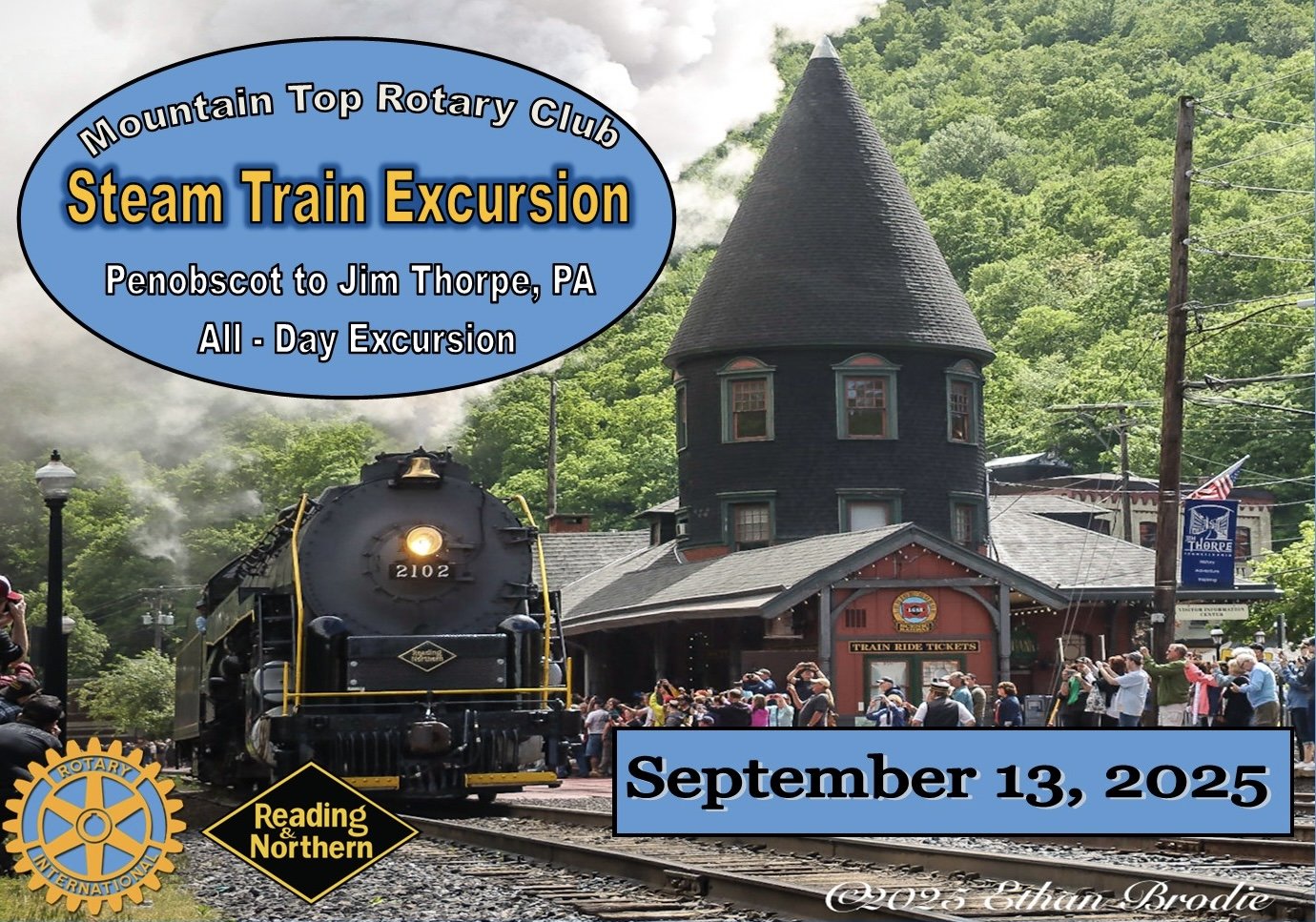 Mt. Top Rotary Club Steam Train — Reading Blue Mountain & Northern ...
