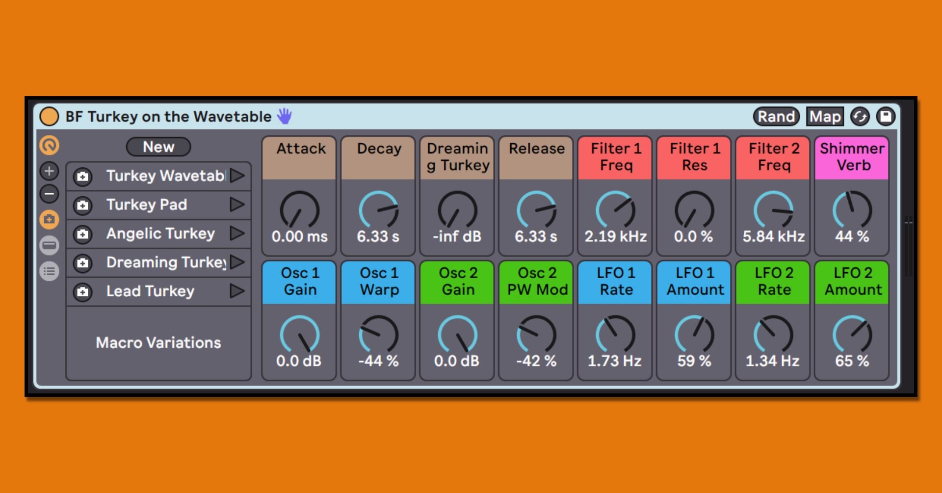 Thanksgiving Turkey Free Ableton Live Pack #223 — Brian Funk