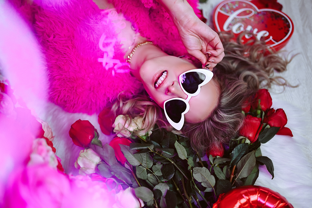 Floral Wall Valentine's Fashion Boudoir Session — Davista Photography