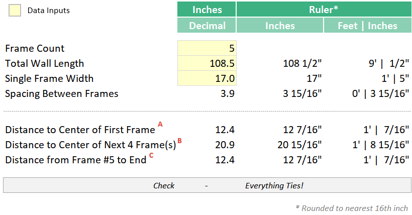 Calculating Picture Frame Spacing In Excel Inches LaptrinhX calculating-picture-frame-spacing-in-excel-inches-laptrinhx