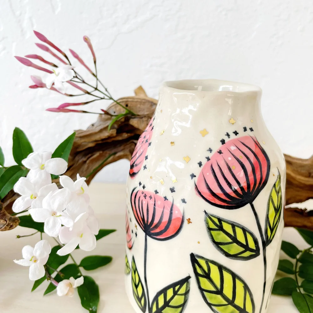 Clay Vase Painting Designs