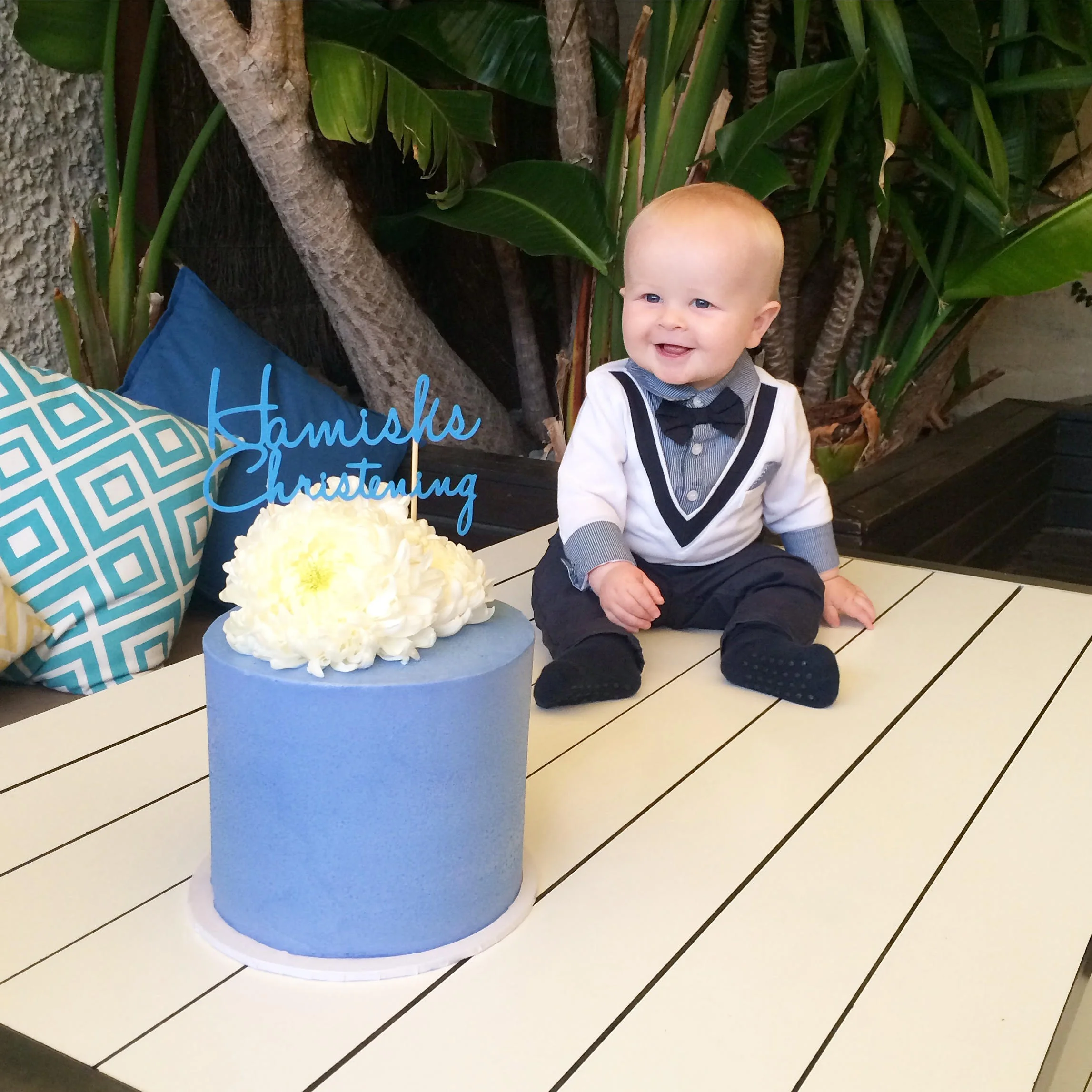 Hamish Christening Cake — Burnt Butter Cakes