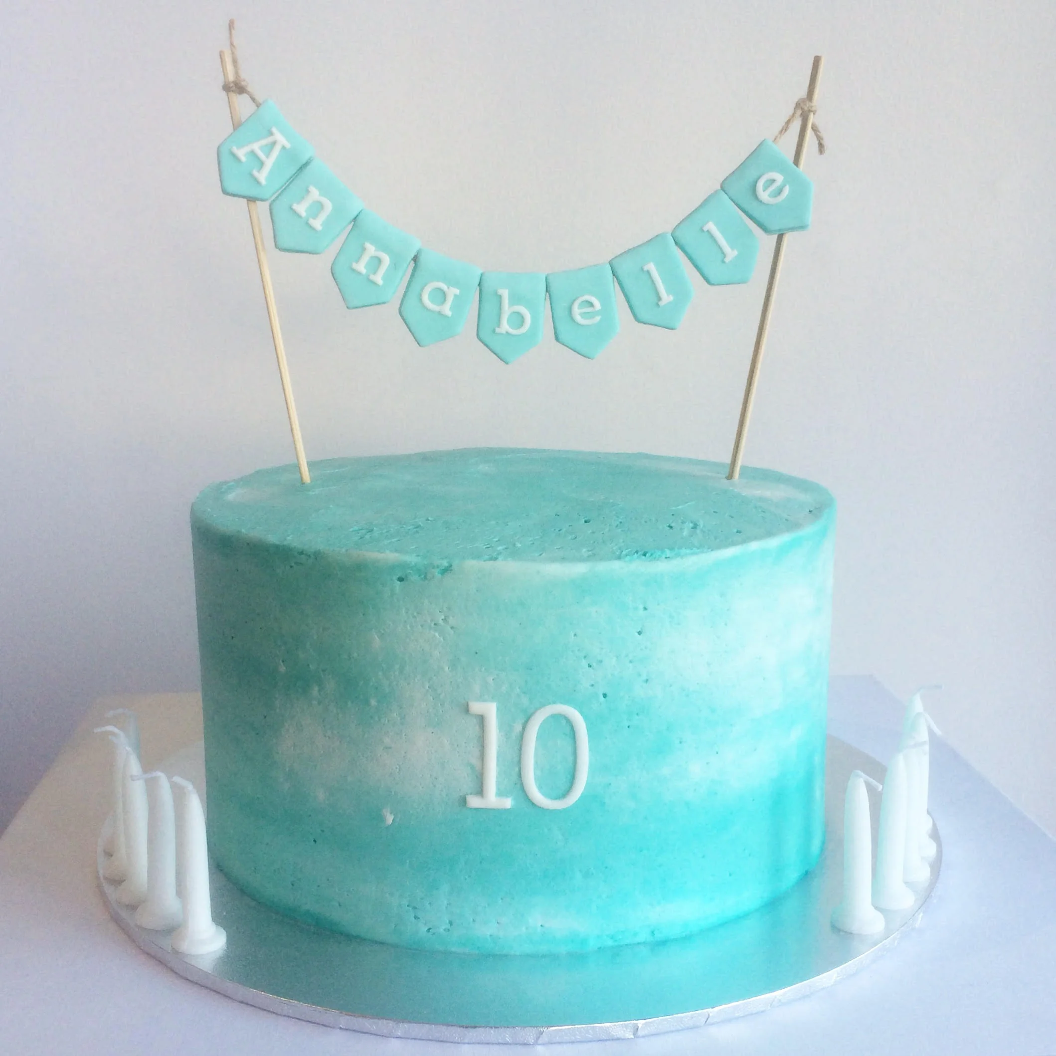 Annabelle Buttercream Bunting Cake — Burnt Butter Cakes