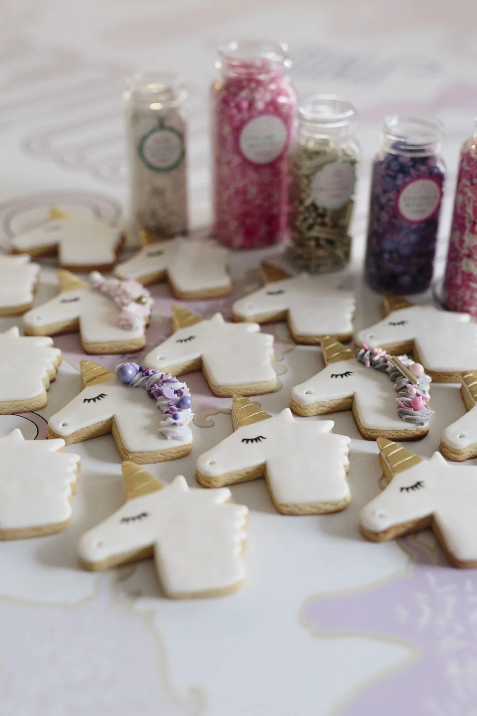 Willow Sprinkle Unicorn Head Cookies — Burnt Butter Cakes