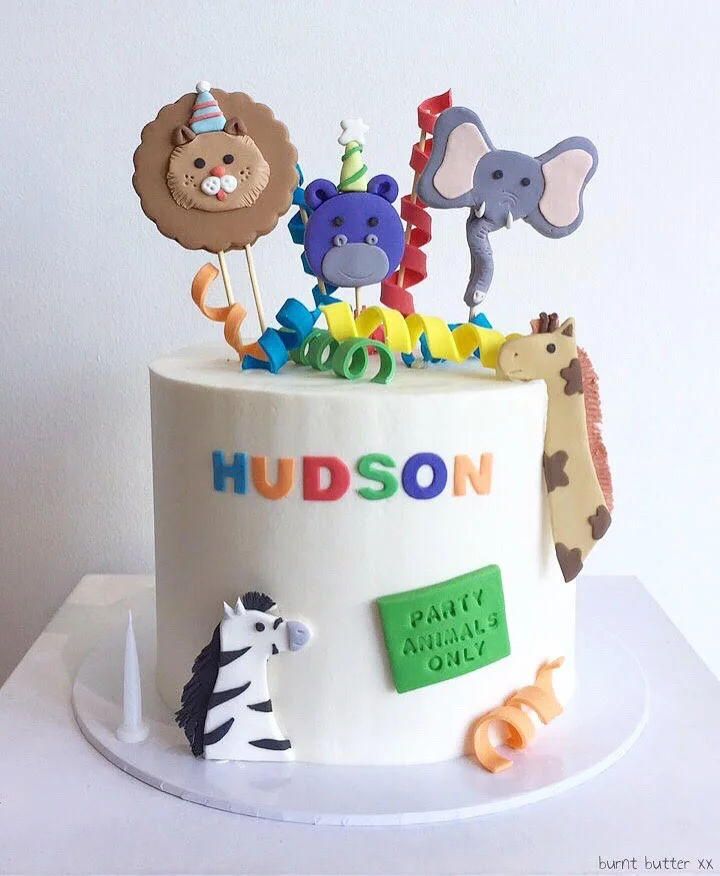 Hudson's Party Animals Cake — Burnt Butter Cakes