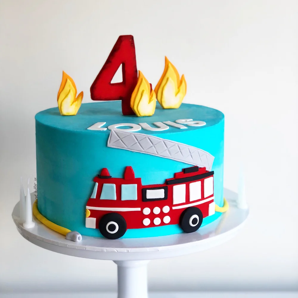 Fire Engine Themed Sweet Studio — Burnt Butter Cakes