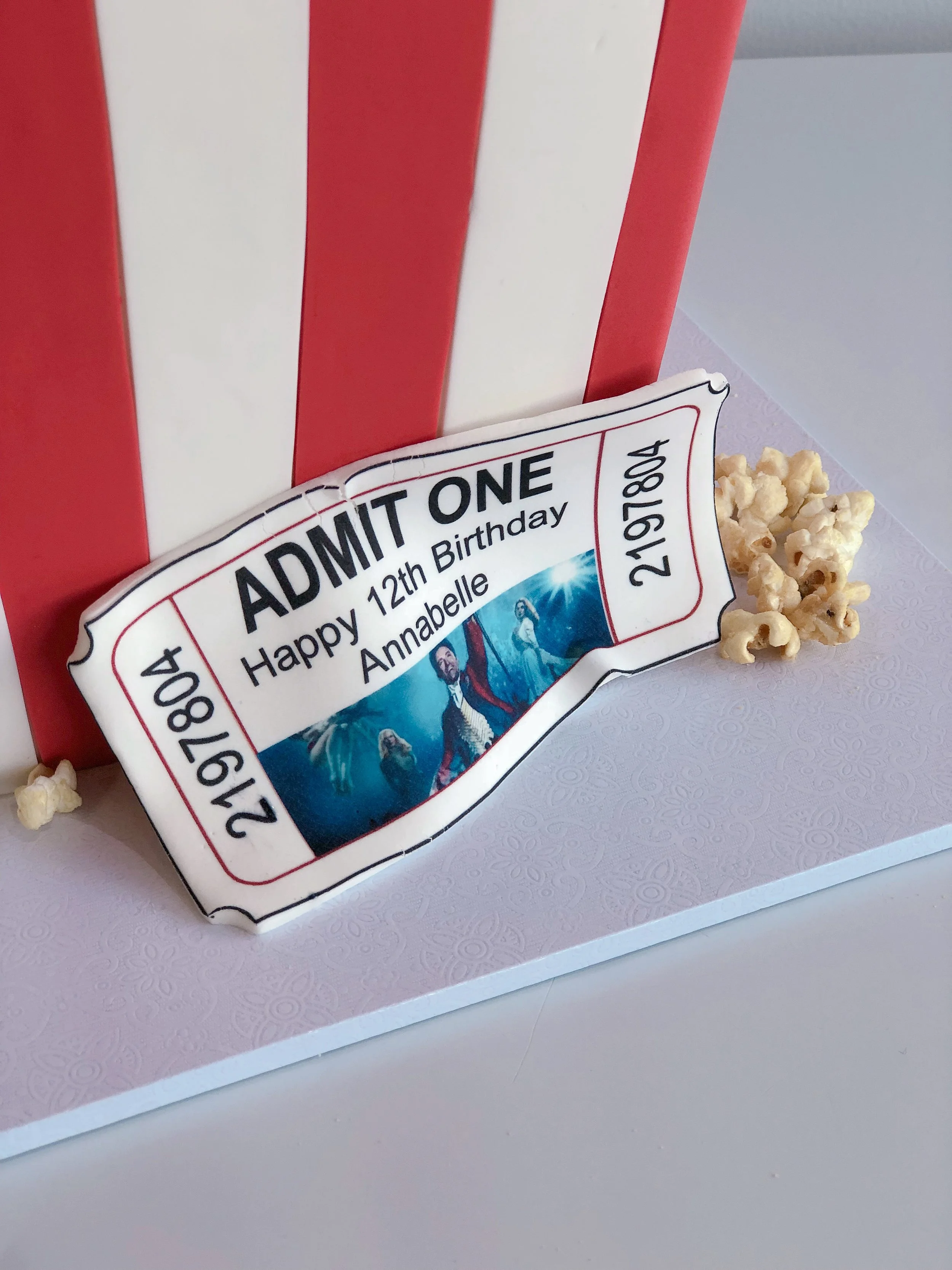 Movie Popcorn Cake — Burnt Butter Cakes