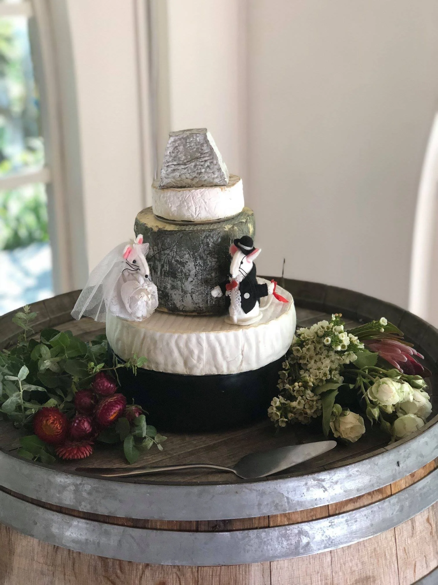 Jamie And Joel Cheese Wheel Tower - 229 portions — Burnt Butter Cakes