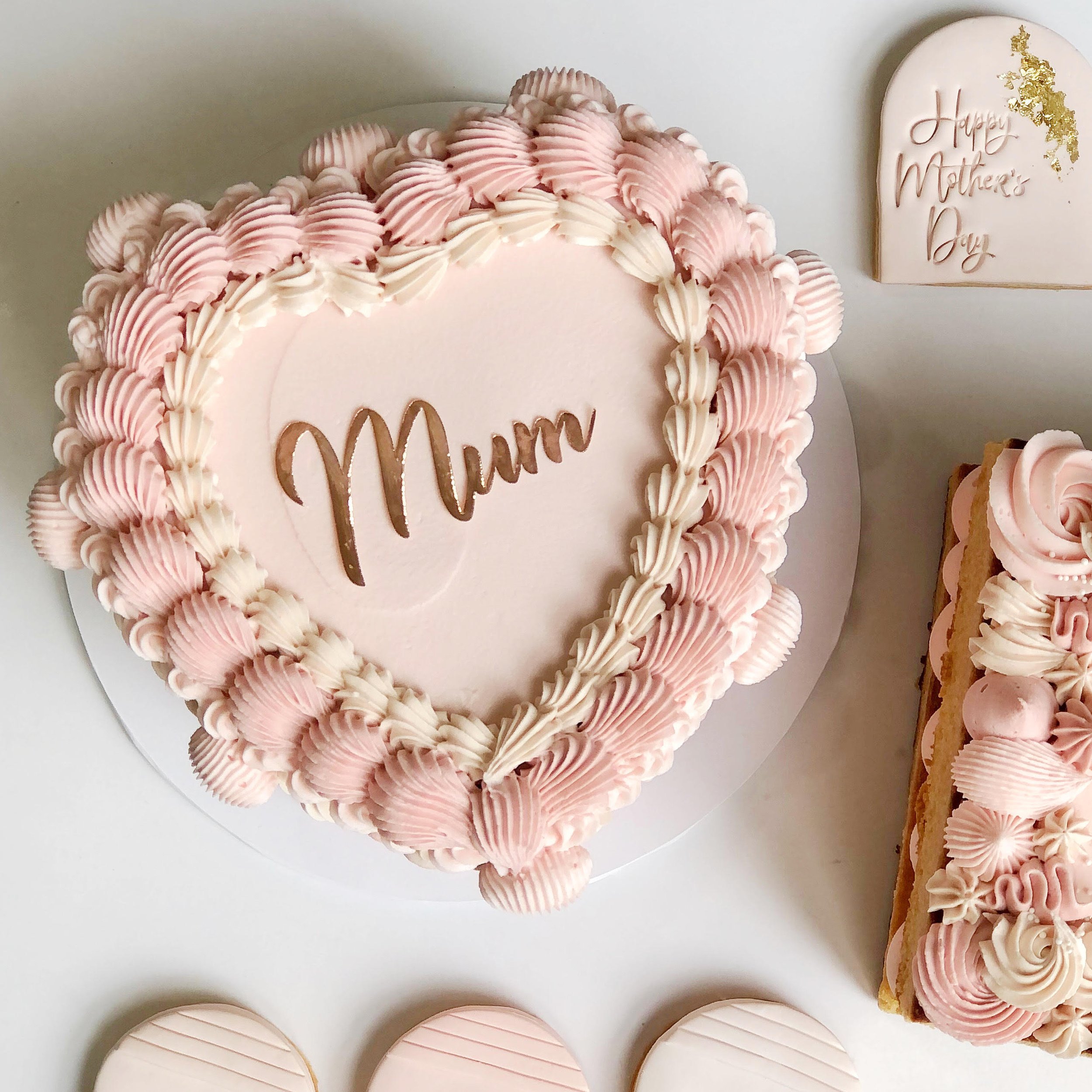 Heart Shaped Lambeth Buttercream Cake — Burnt Butter Cakes Heart Shaped Lambeth Buttercream Cake — Burnt Butter Cakes