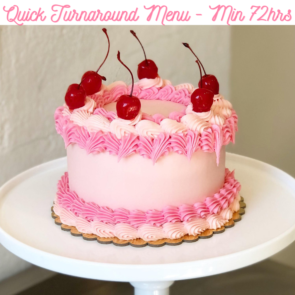 Cake Menus — Burnt Butter Cakes