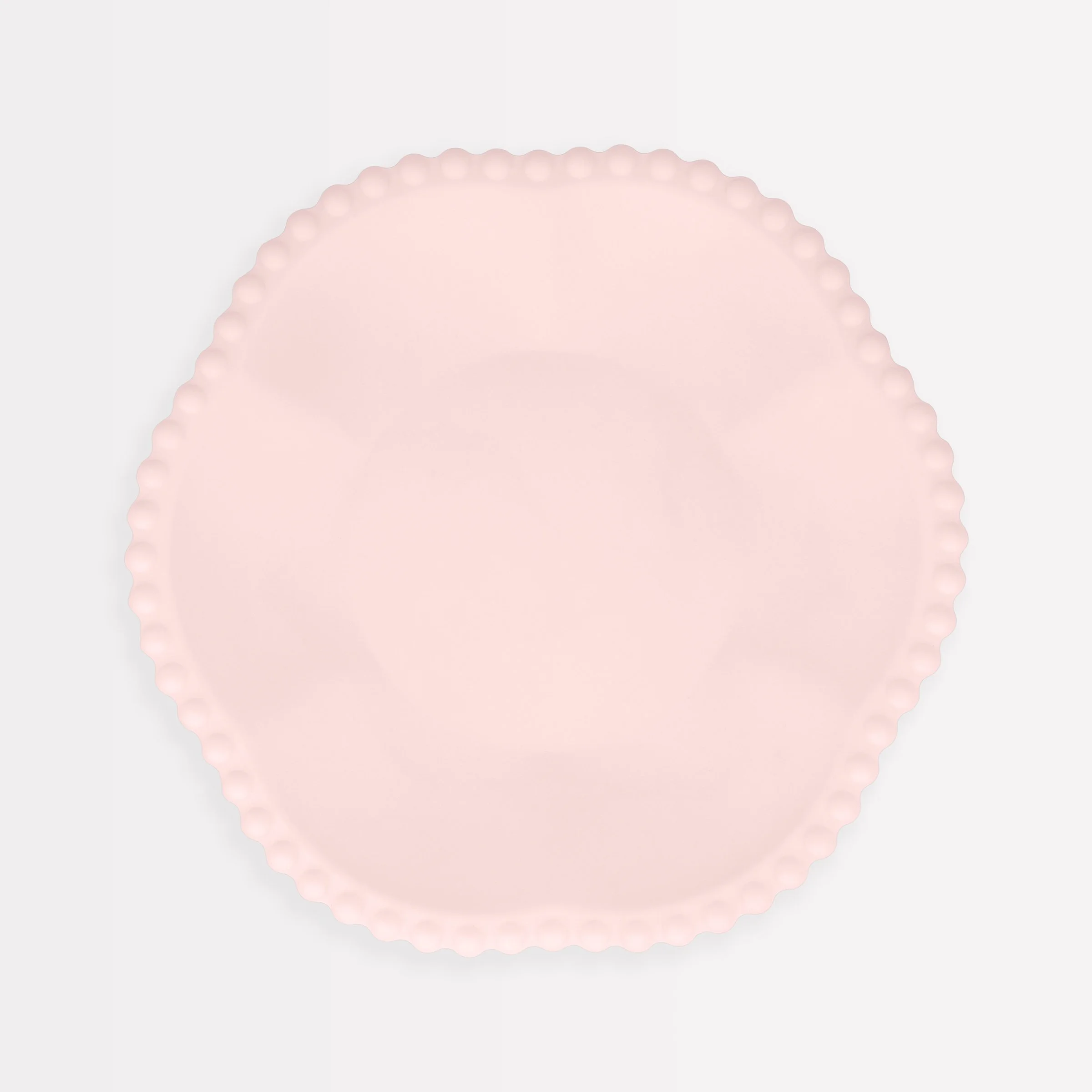 Pink Dot Edged Flower Compostable Side Plates — Burnt Butter Cakes