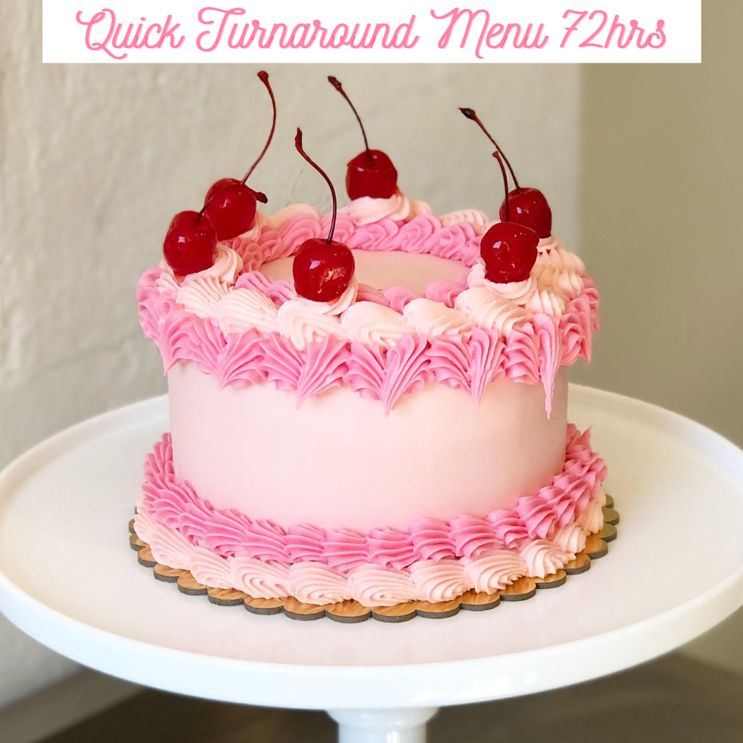 Cake Menus — Burnt Butter Cakes