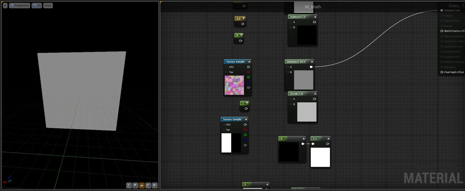 Unreal 4 Material Editor Math — tharle VFX