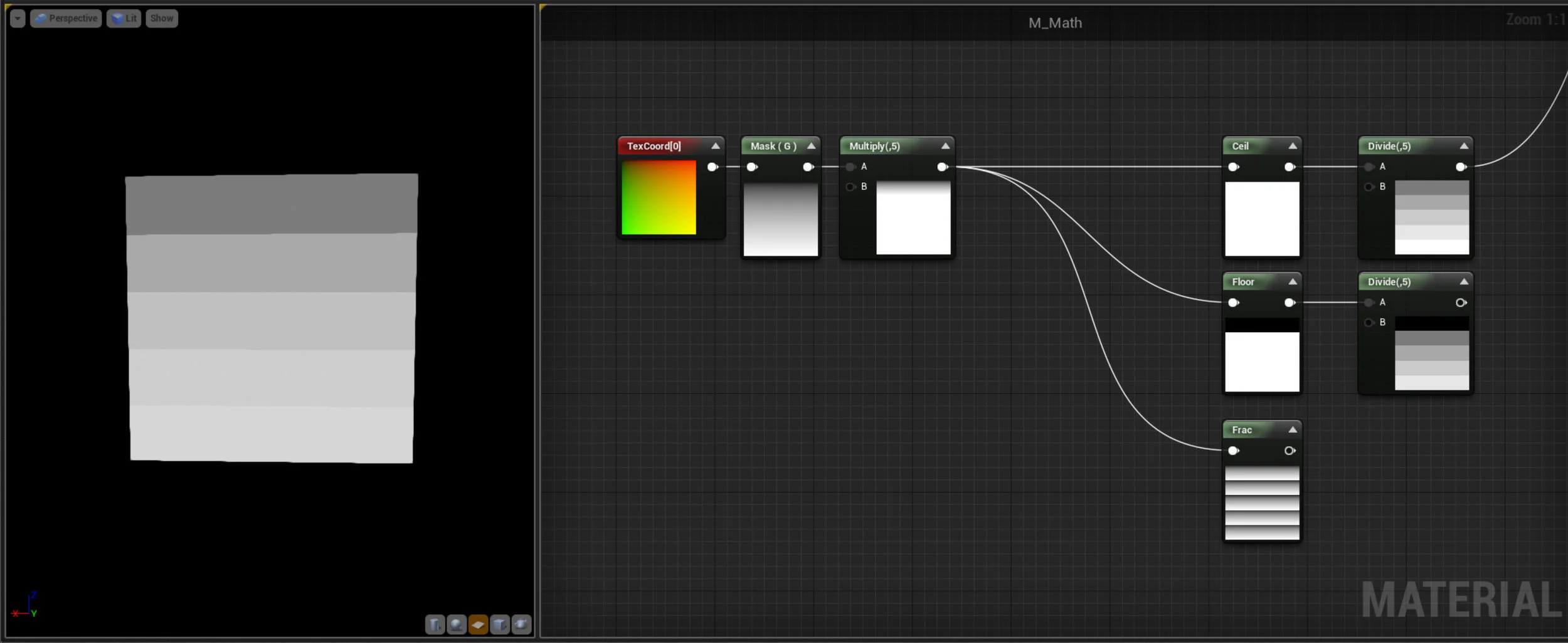 Unreal 4 Material Editor Math — tharle VFX