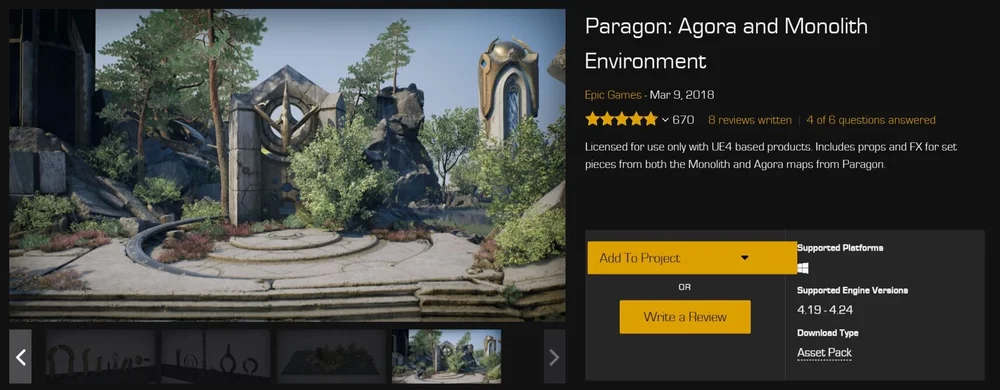 Lighting Example Levels — tharle VFX