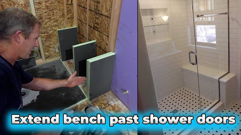 How to BUILD and Tile a Shower Bench — Bathroom Remodeling Teacher