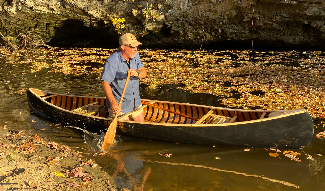 13' Jet Black Navarro Canoe Ready to Ship — Navarro Canoe Co.