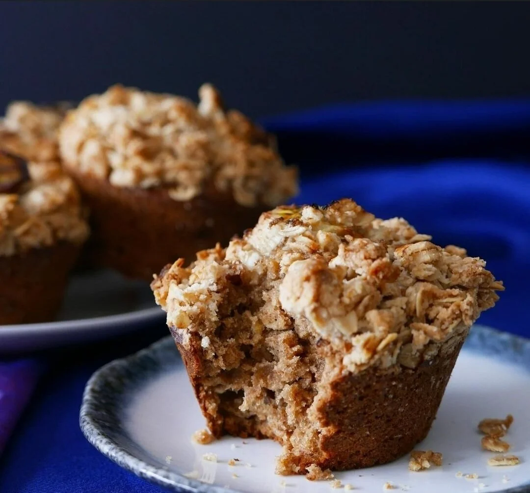Banana and Oat Crumble Muffins — Jennifer Angela Lee / Exploring ...
