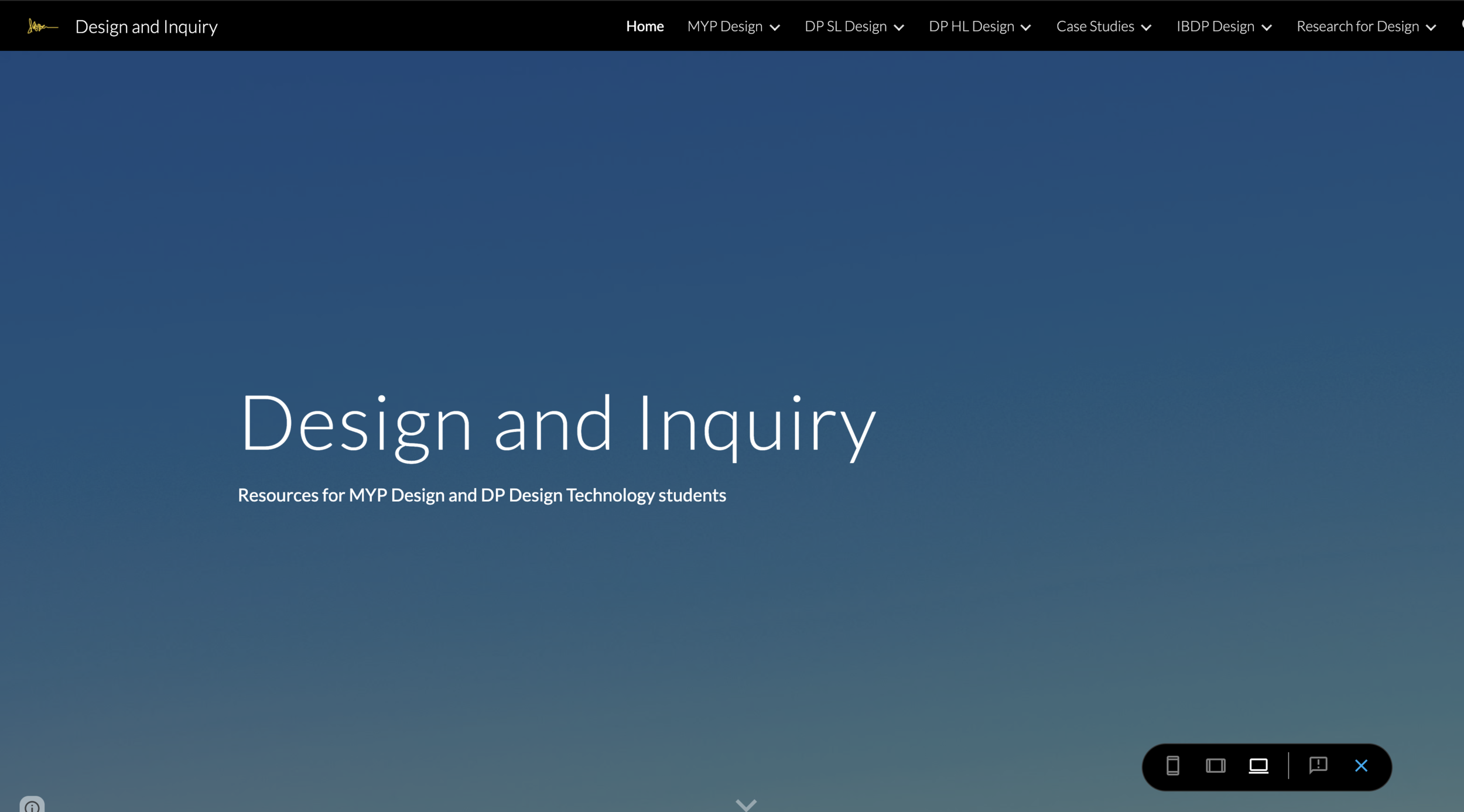 Design and Inquiry Website — Aidan Hammond