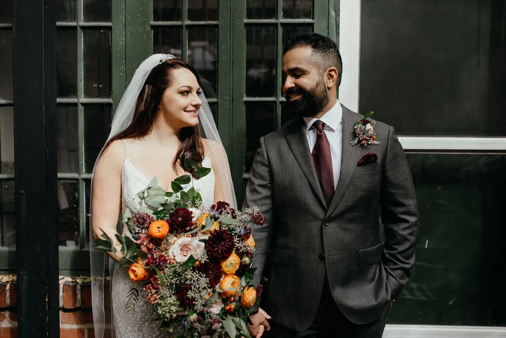 Kate + Aman's Intimate Brunch Wedding Outdoors at Iron Gate DC ...