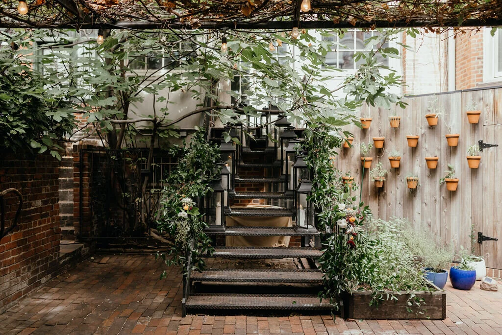 Kate + Aman's Intimate Brunch Wedding Outdoors at Iron Gate DC ...