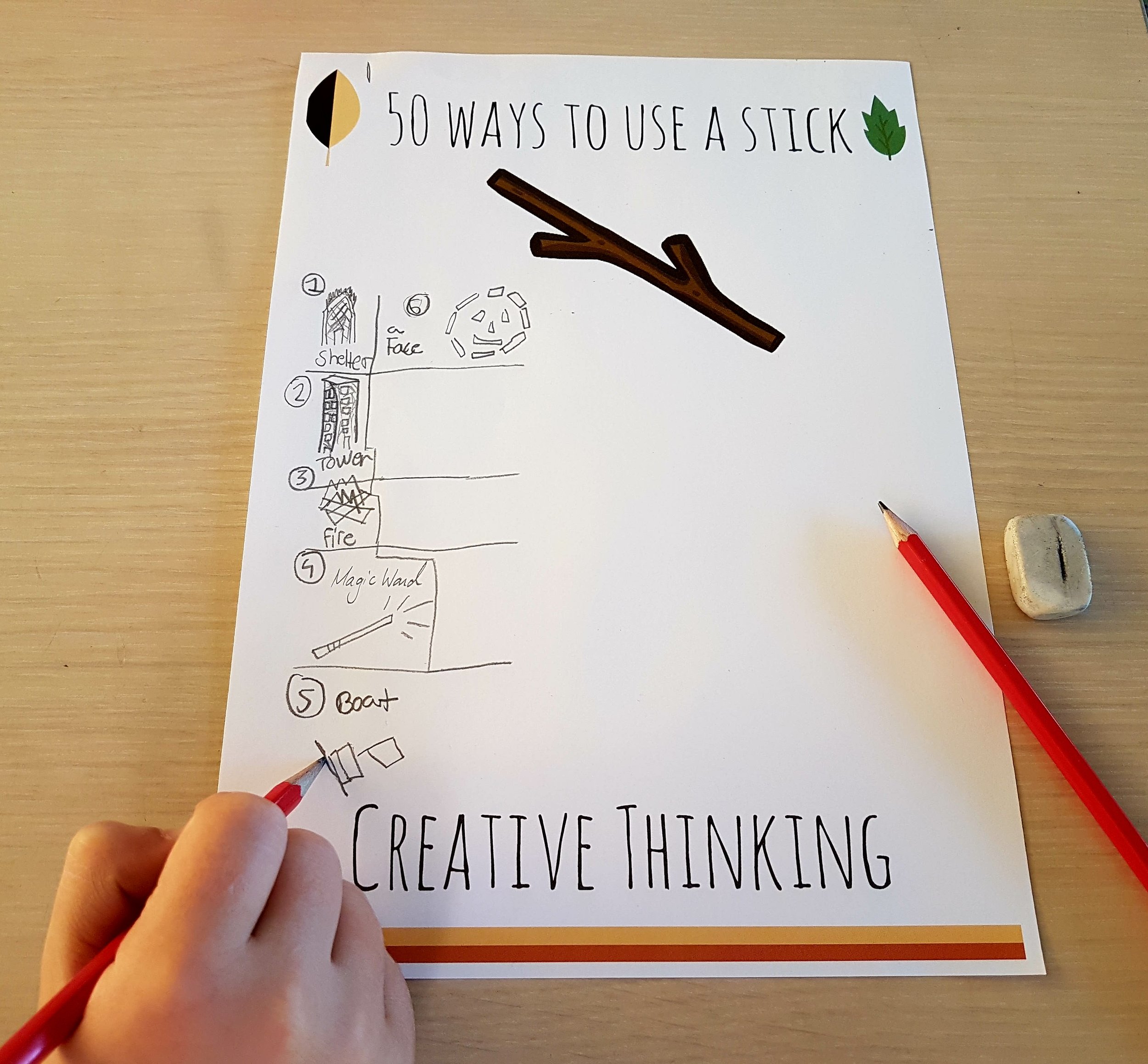 50 things to do with a stick.