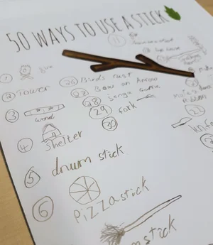50 things to do with a stick.