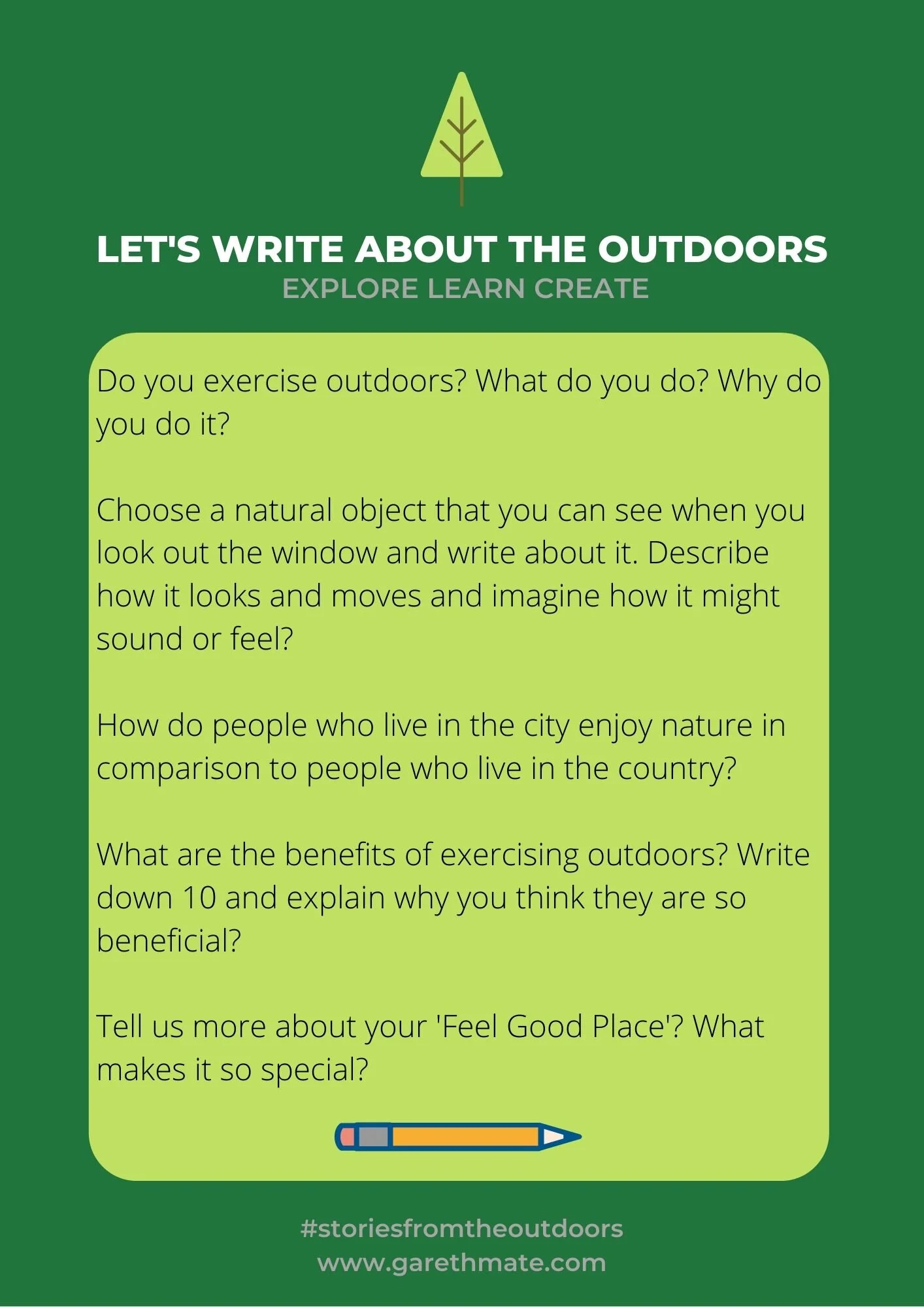 Let's Write About The Outdoors