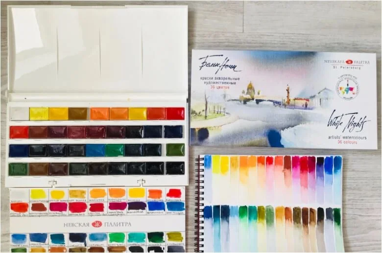 Какие акварельные краски выбираем для рисования? — Ghenadie Sontu Fine Art