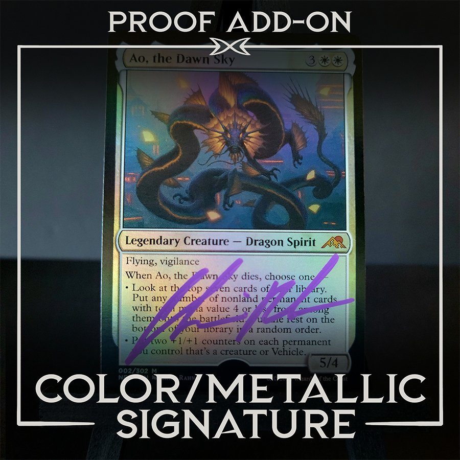 Artist Proof Add-On - Color/Metallic Signature Upgrade — The Art of ...