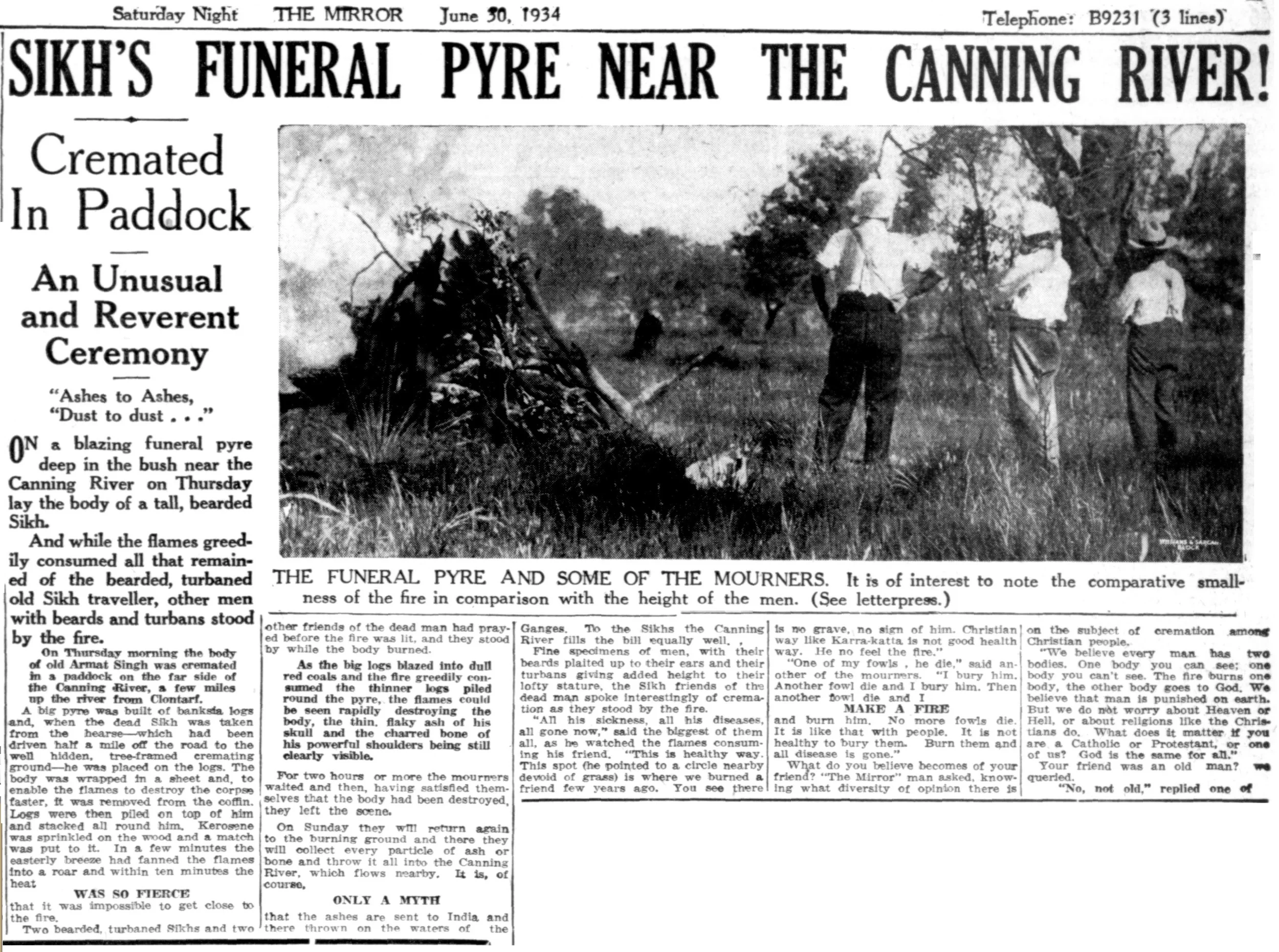 WA Sikh Cremation Site - Adenia Reserve — Australian Sikh Heritage