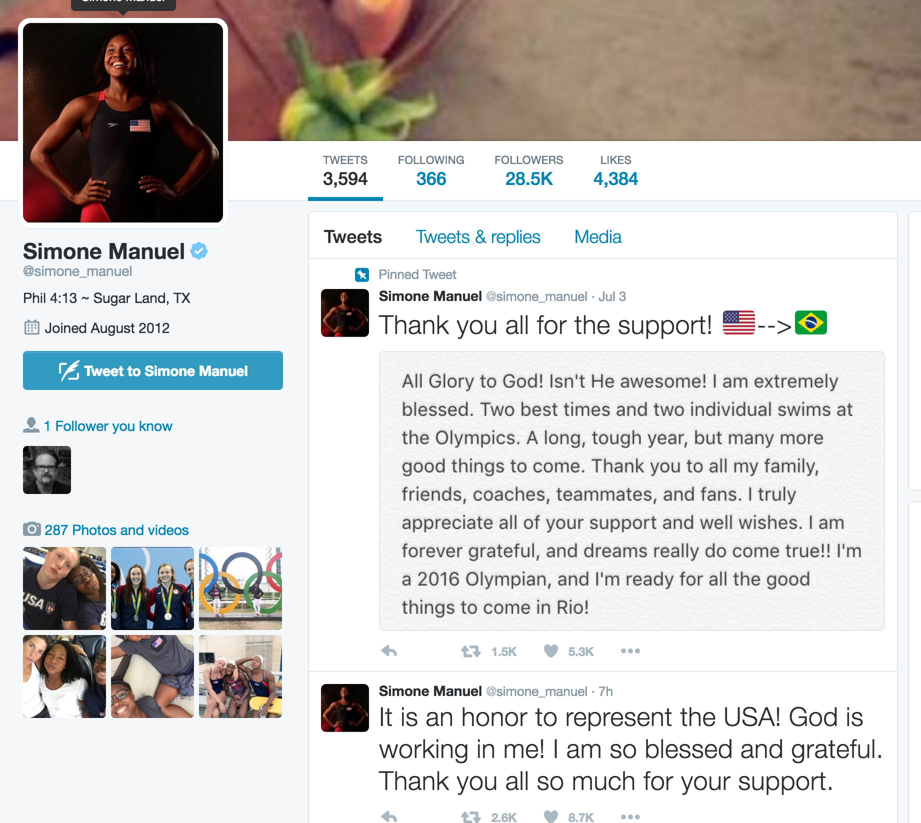 Hey reporters: Faith plays a key role for Simone Manuel, Simone Biles ...