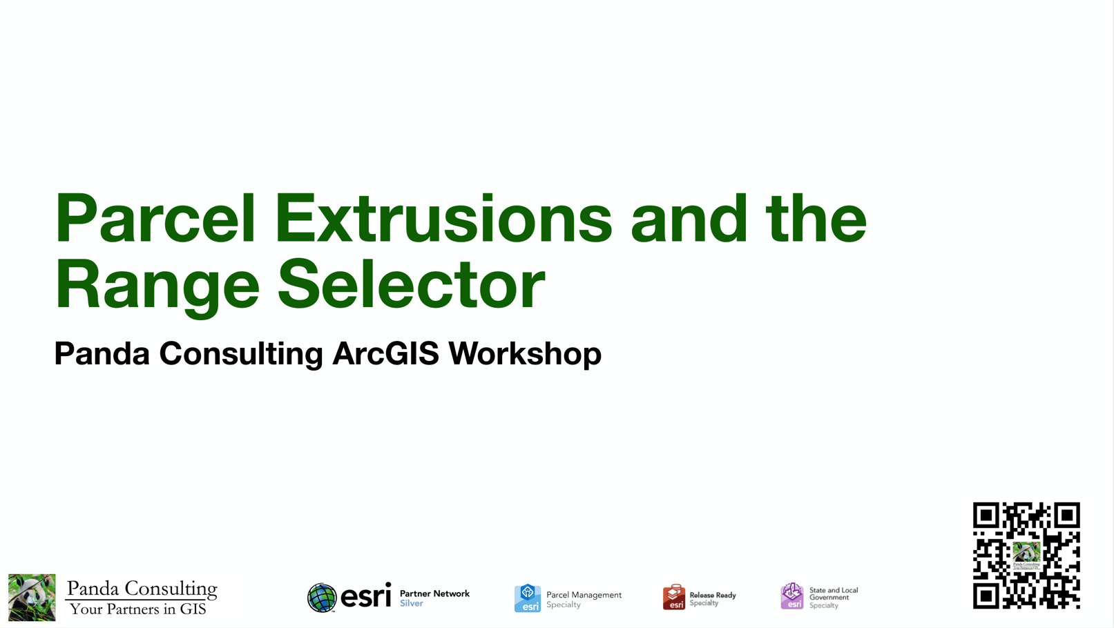 ArcGIS Parcel Extrusions and the Range Selector — Panda Consulting