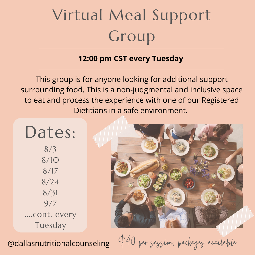 Now Offering Group Nutrition Therapy — Dallas Nutritional CounselingNow ...