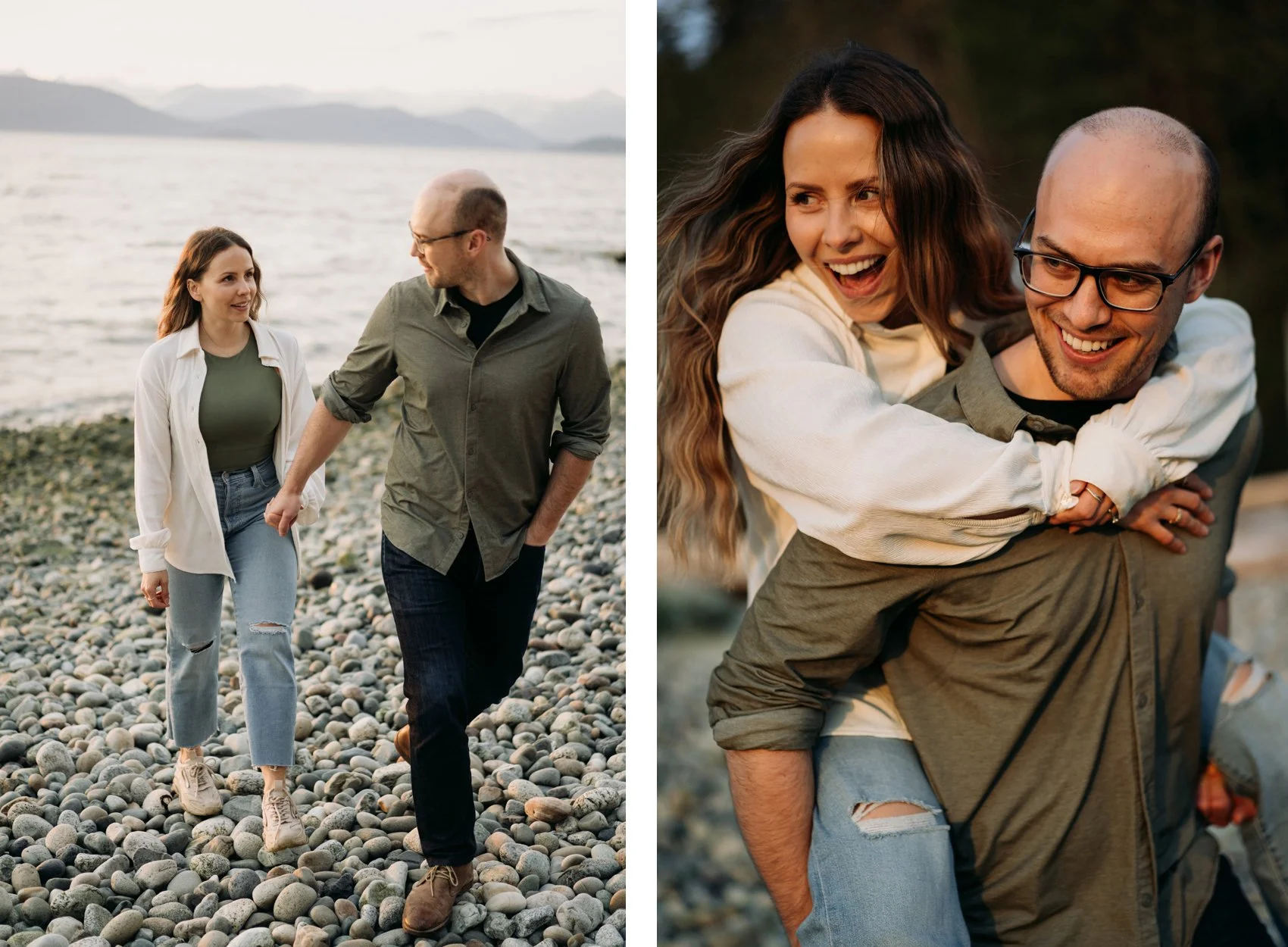 UBC Tower Beach Engagement - Kevan + Va