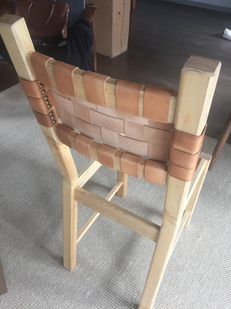 Woven Leather Chair — Kim Trautmann