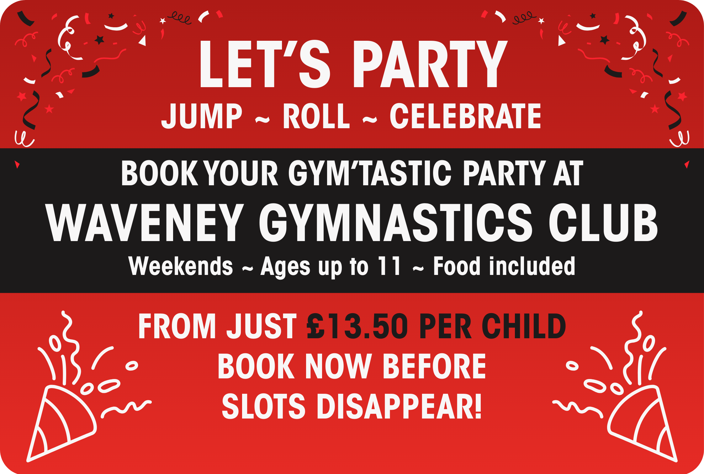 Party Hire — Waveney Gymnastics Club