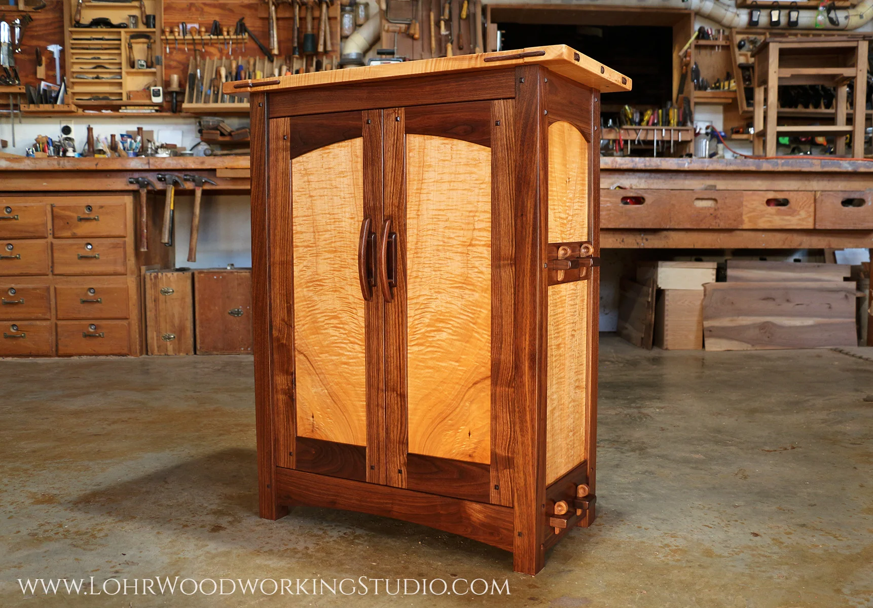 Maple Burl Cabinet — Lohr Woodworking Studio