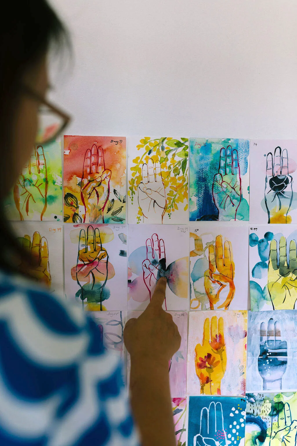 One Hundred Days of 3 Finger Salutes — Ohn Mar Win Illustration