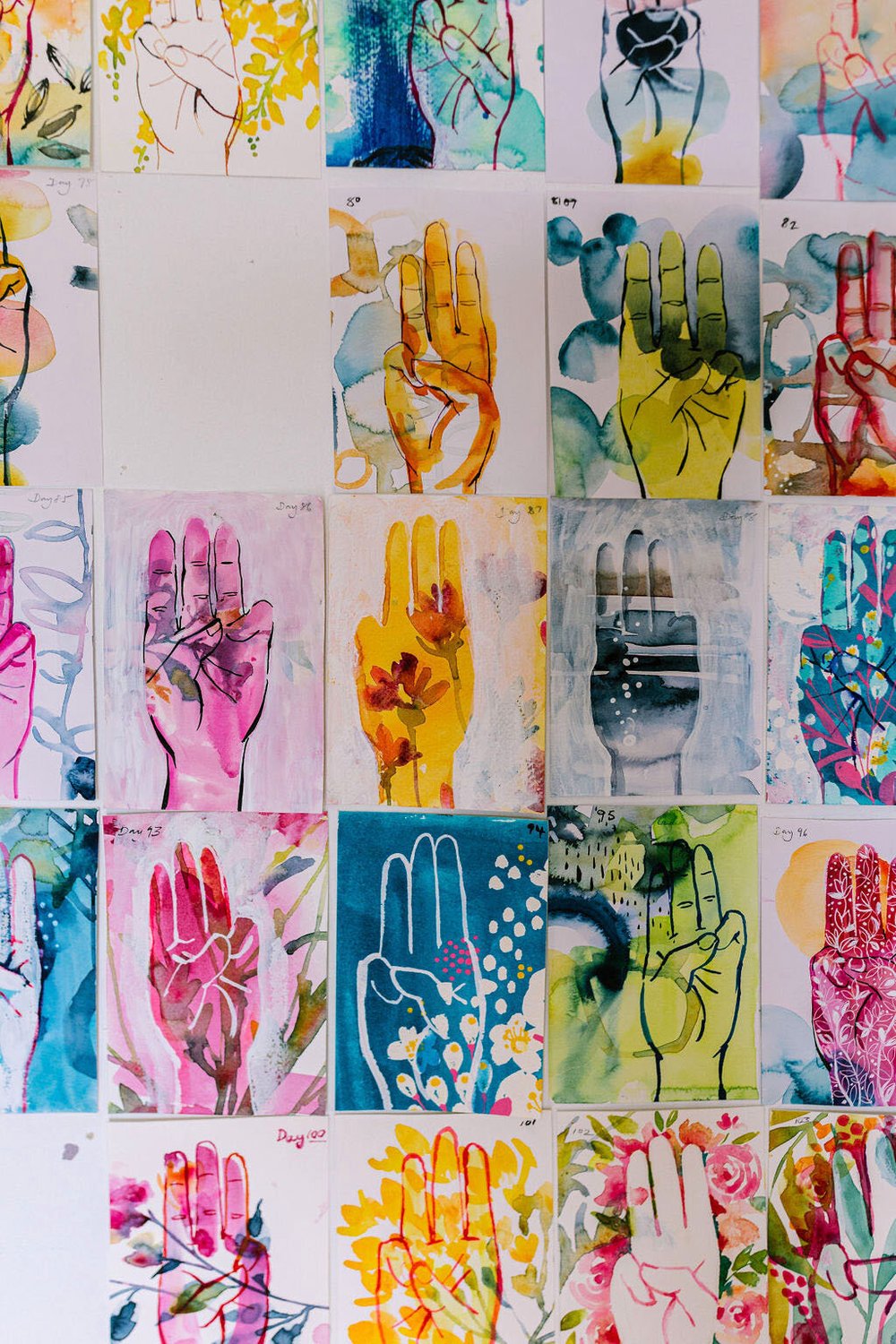 One Hundred Days of 3 Finger Salutes — Ohn Mar Win Illustration
