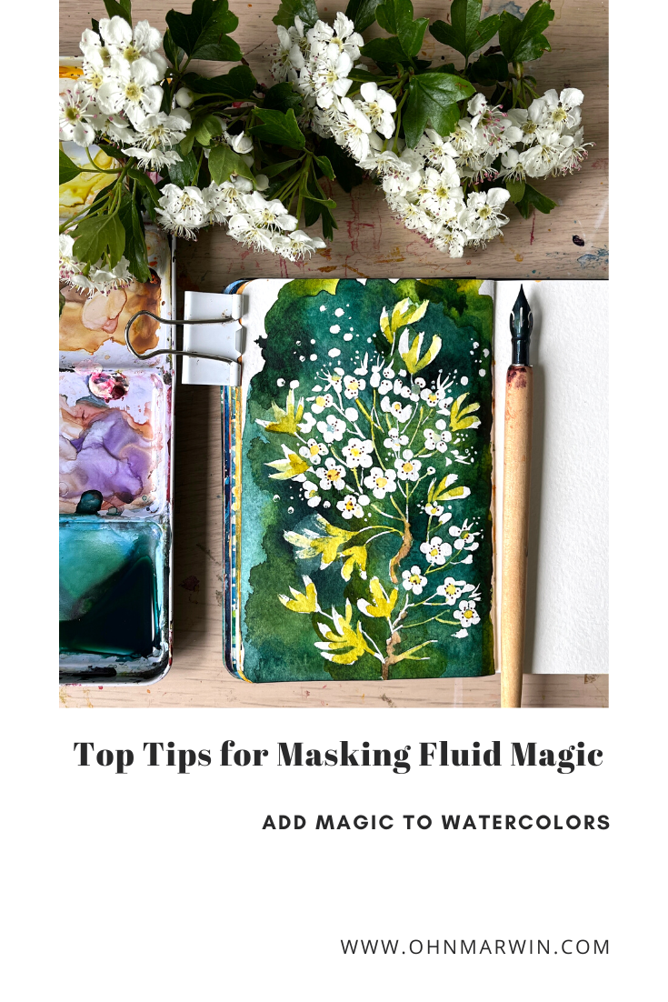 Top Tips for Masking Fluid Magic with Watercolors — Ohn Mar Win ...